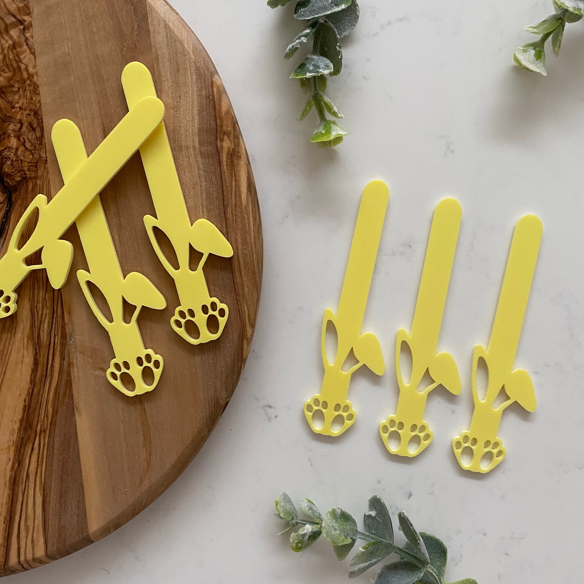 Bunny Sticks - Yellow (Pack of 6)